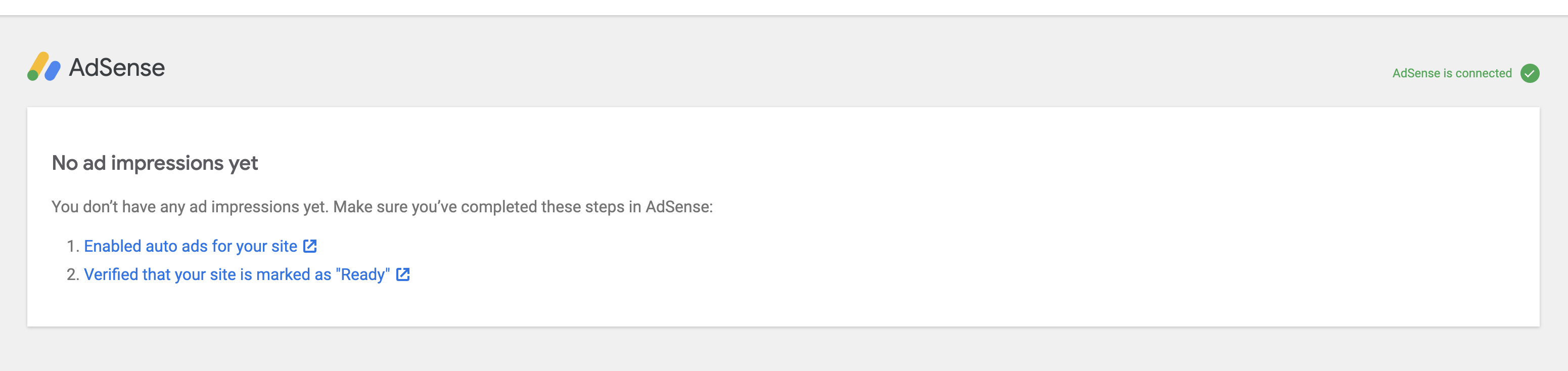Fix refactored AdSense module screen to behave similar to legacy one ...