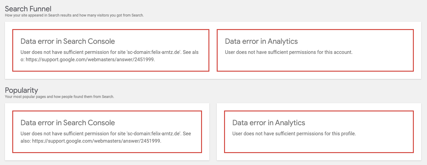 Improve error message for insufficient Google service permissions ...