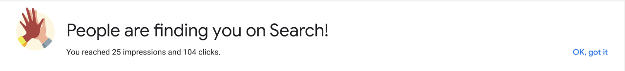 Implement Congrats dashboard notification for submitting user input settings · Issue #2283 ...