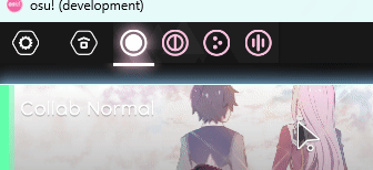Toolbar gradient doesn't show when hovering buttons · Issue #21934 · ppy/osu · GitHub