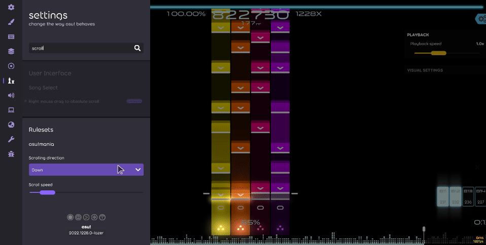 Osumania Argon Note Pieces Dont Account For Scrolling Direction · Issue 22216 · Ppyosu · Github 