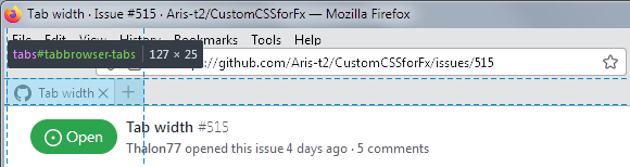 Tab width · Issue #515 · Aris-t2/CustomCSSforFx · GitHub