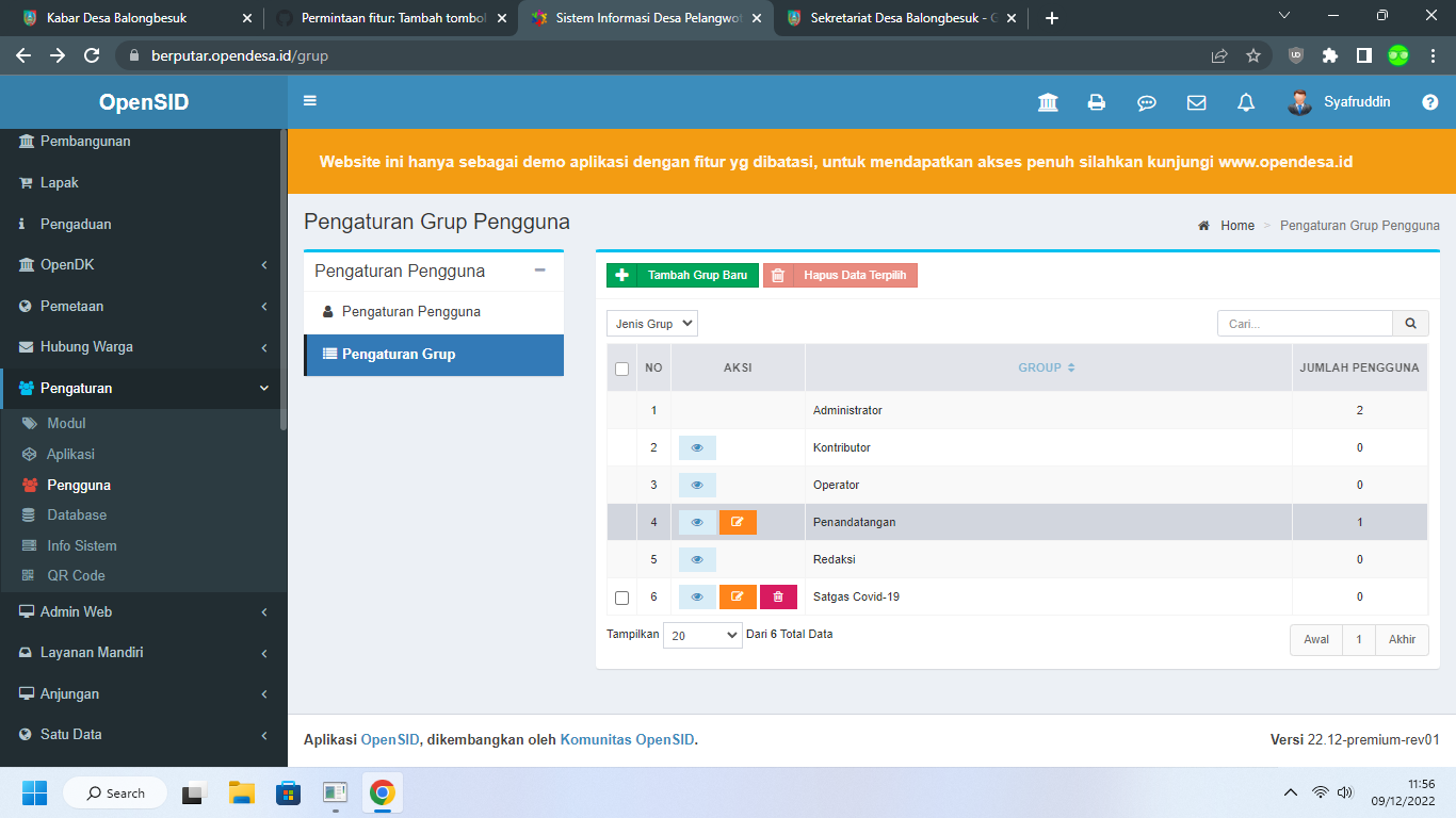 Permintaan fitur: Tambah tombol "hapus" di Arsip Surat · Issue #6109 ...