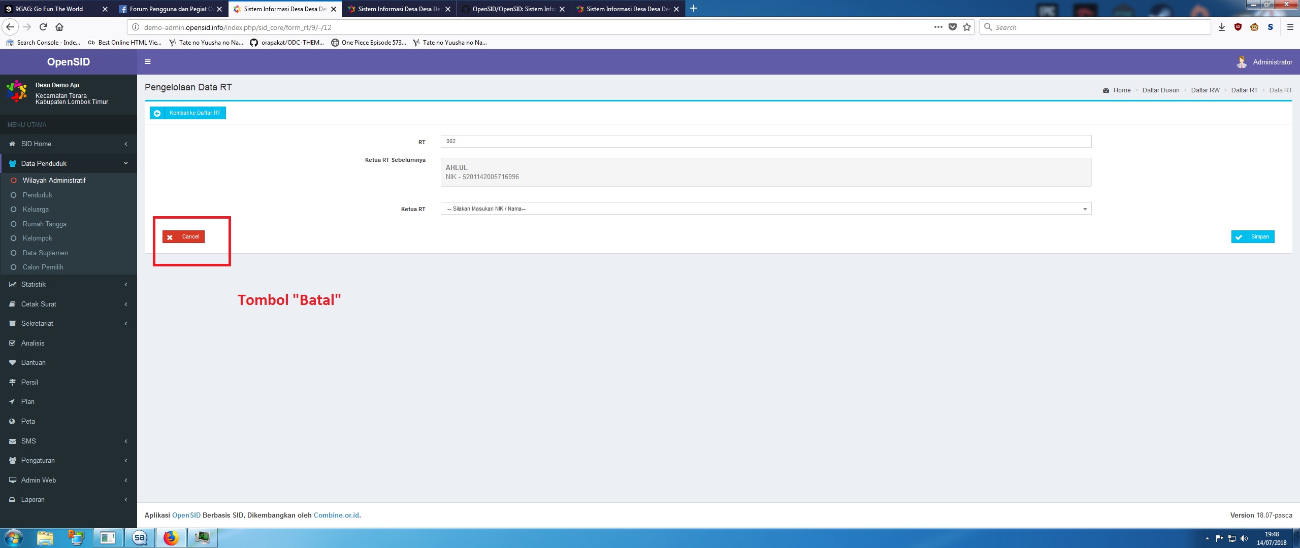 [tampilan-admin] ubah tombol cancel menjadi tombol batal pada ...