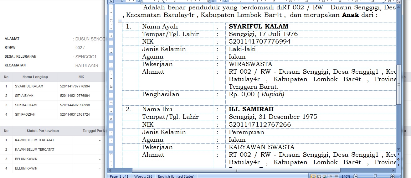 bug cetak surat penghasilan orangtua · Issue #3503 · OpenSID/OpenSID ...