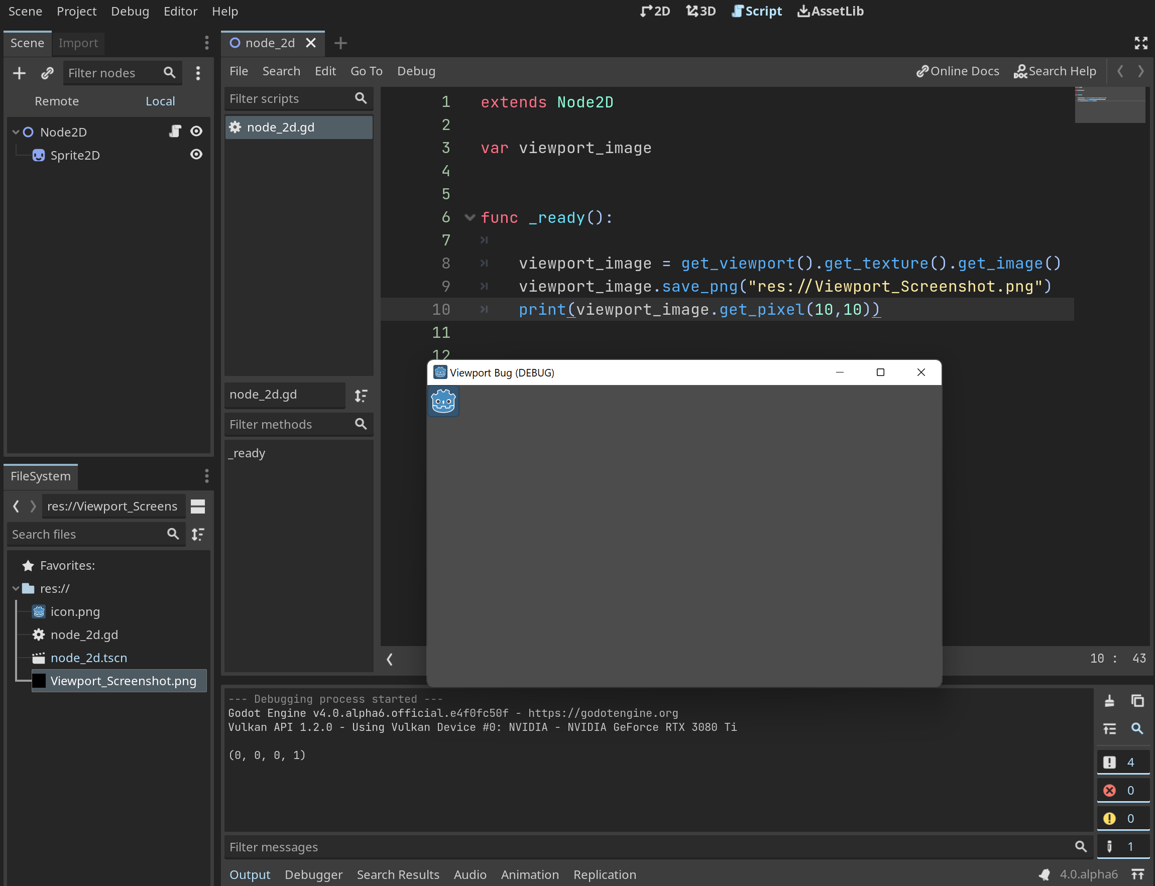 Vulkan: `get_image()` of main Viewport is full black · Issue #60476 ...