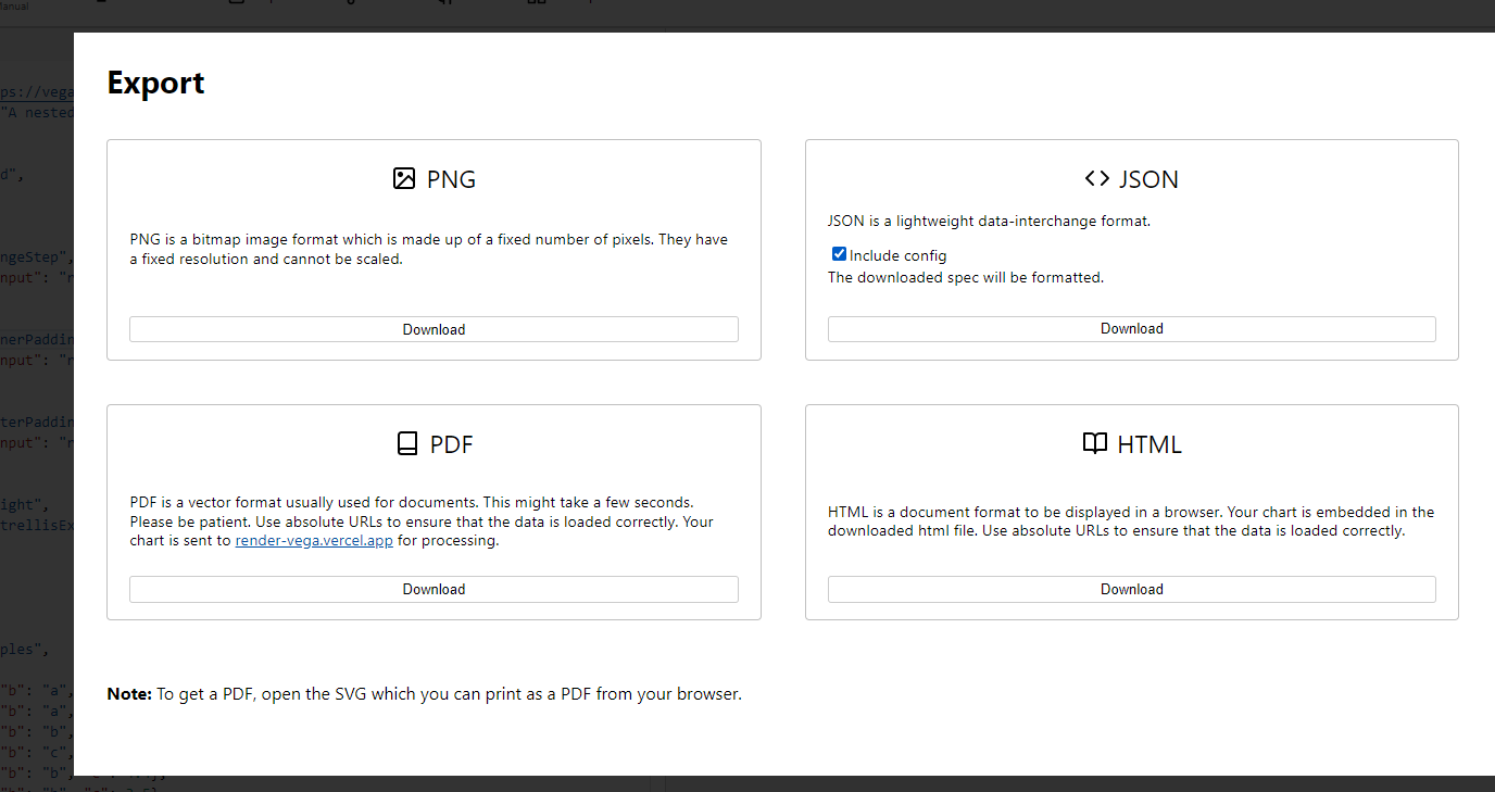 option to include config in Share dialog · Issue #1108 · vega/editor · GitHub