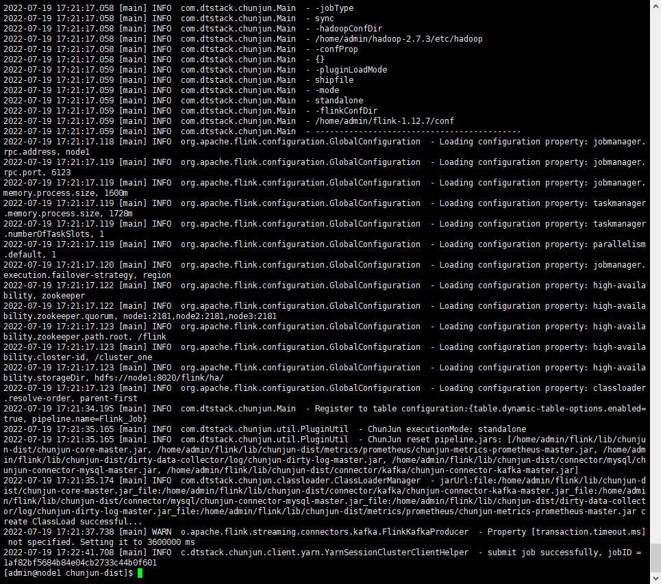 Flinkjob Execute Mysqlkafka Error · Issue 1076 · Dtstackchunjun · Github