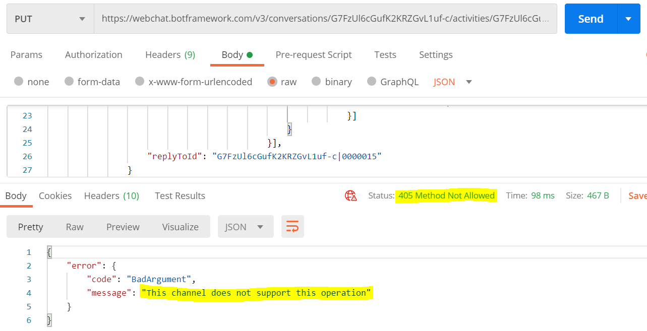 [Web Channel] Update activity is not working for Adaptive card · Issue #5215 · microsoft ...