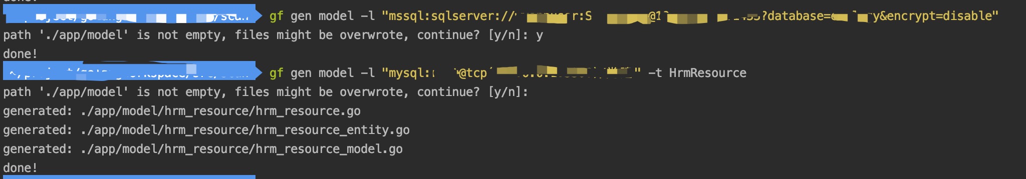 mssql无法用gf工具生成模型 · Issue #517 · gogf/gf · GitHub