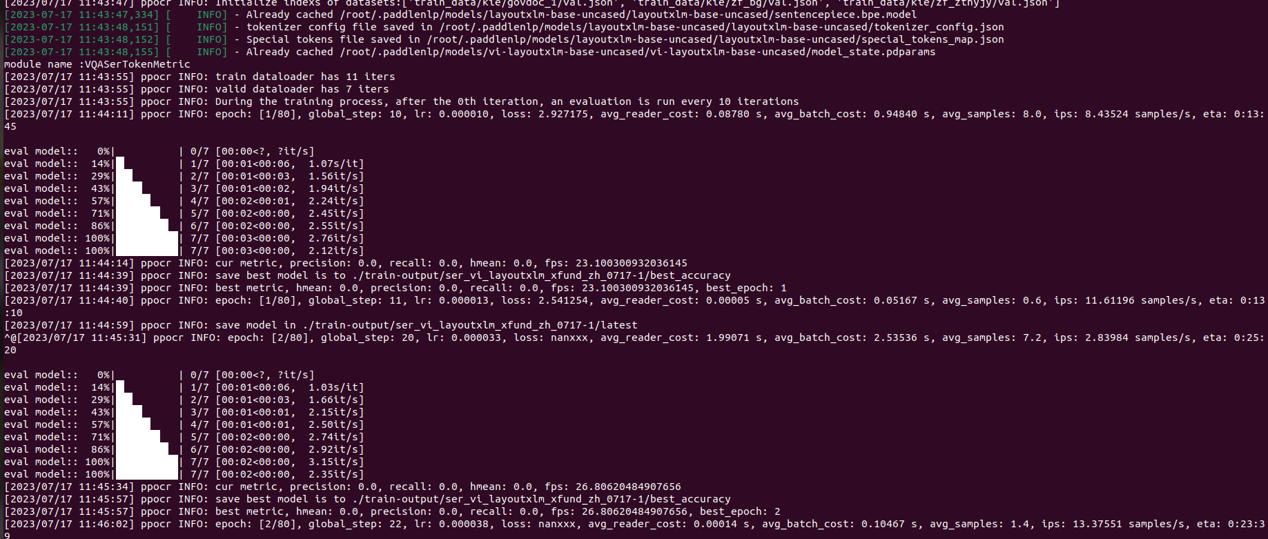 Ser模型训练lossnanxxx · Issue 10420 · Paddlepaddlepaddleocr · Github 
