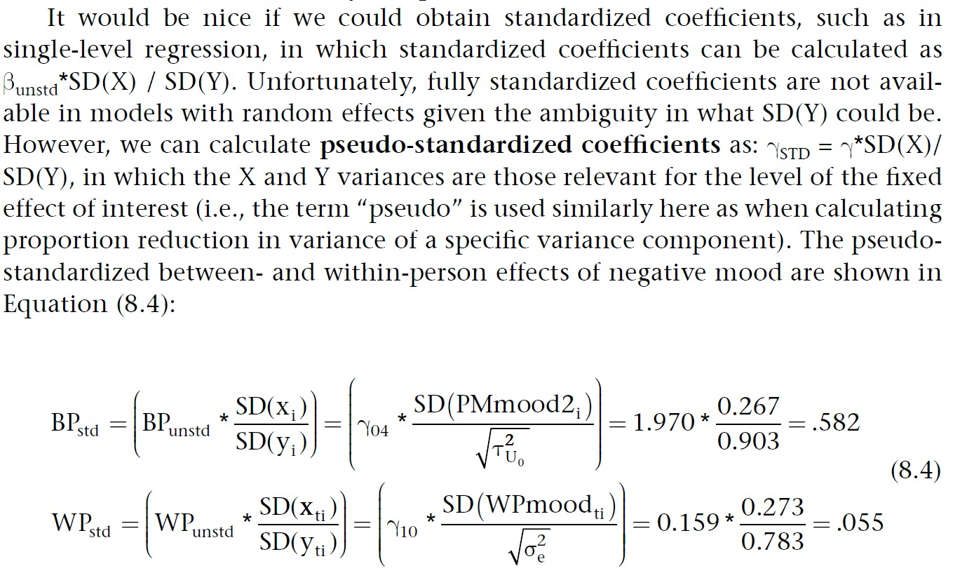 pseudo-standardized parameters for (G)LMMs · Issue #105 · easystats/effectsize · GitHub