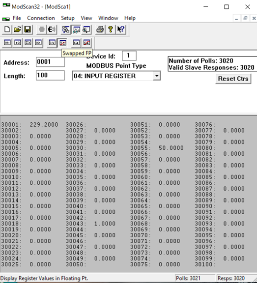 How to read Modbus RTU Function code 0x04 (input registers) in reverse ...