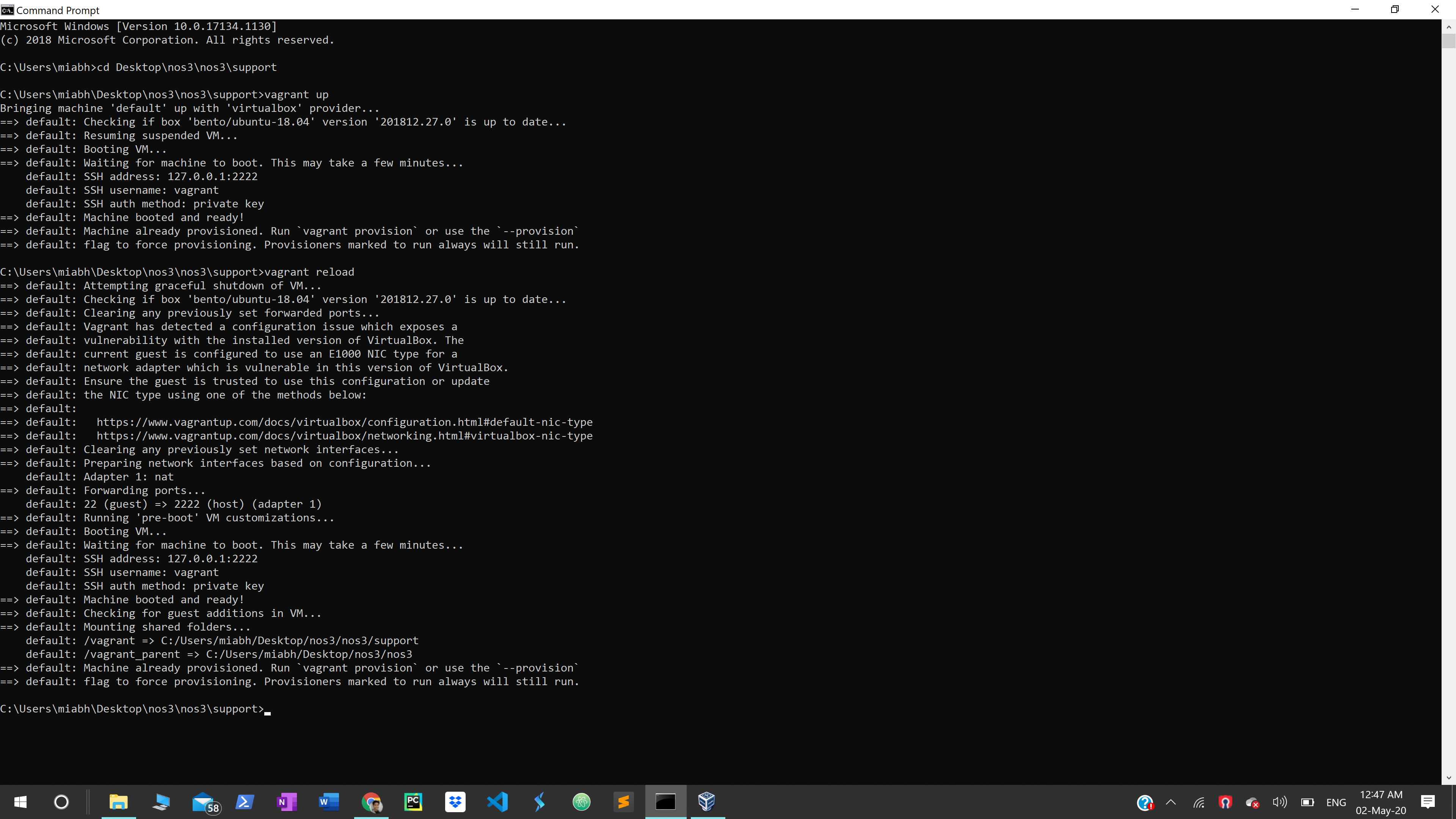 A GUI environment hasn't shown up after a successful installation · Issue #34 · nasa/nos3 · GitHub