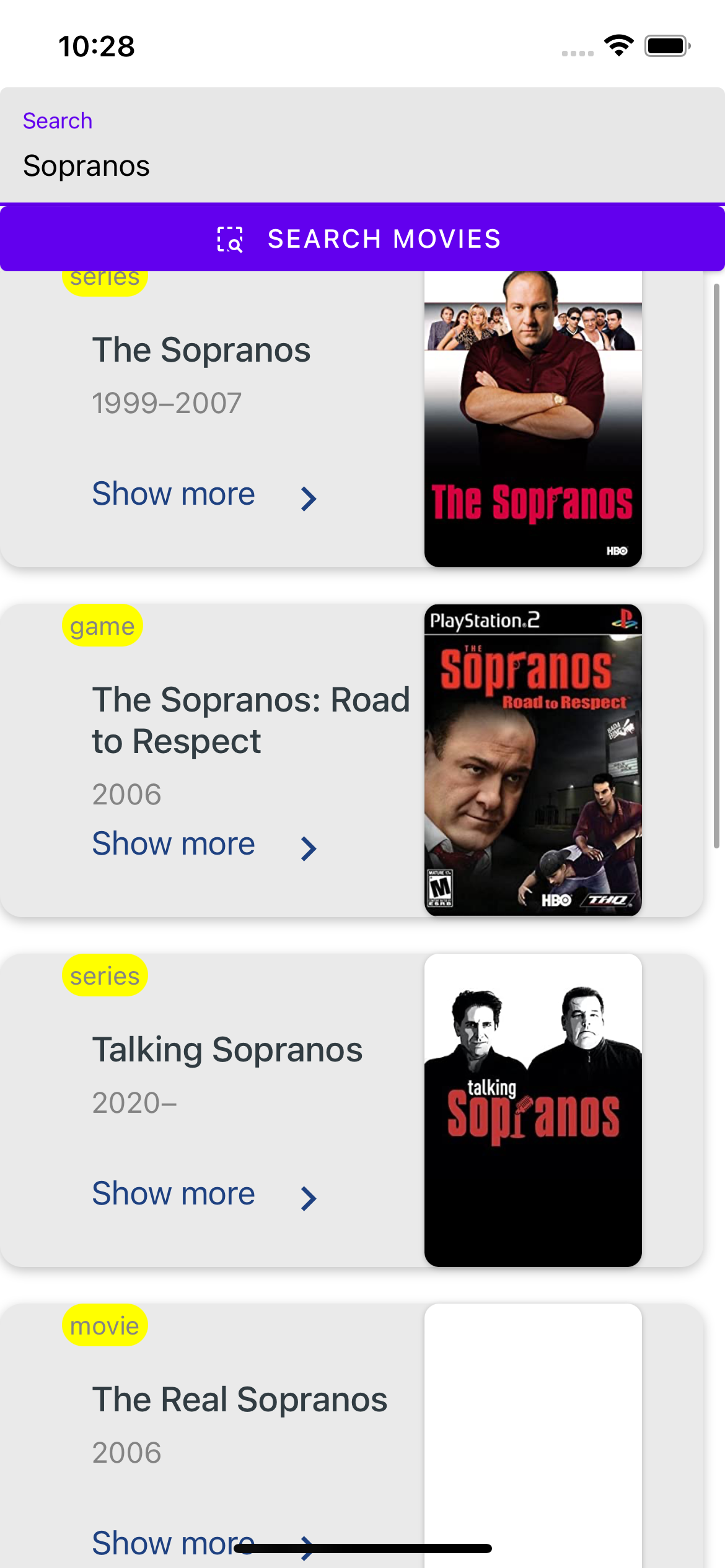 GitHub - epmlys/favourite-movies: React Native App to search for movies/shows using IMDB, OMDB ...
