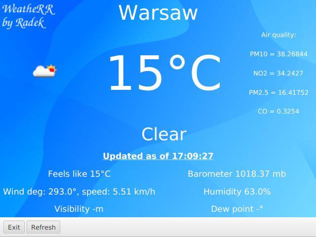 GitHub - radrow/WeatheRR: Weather applet written in Scala using JavaFX