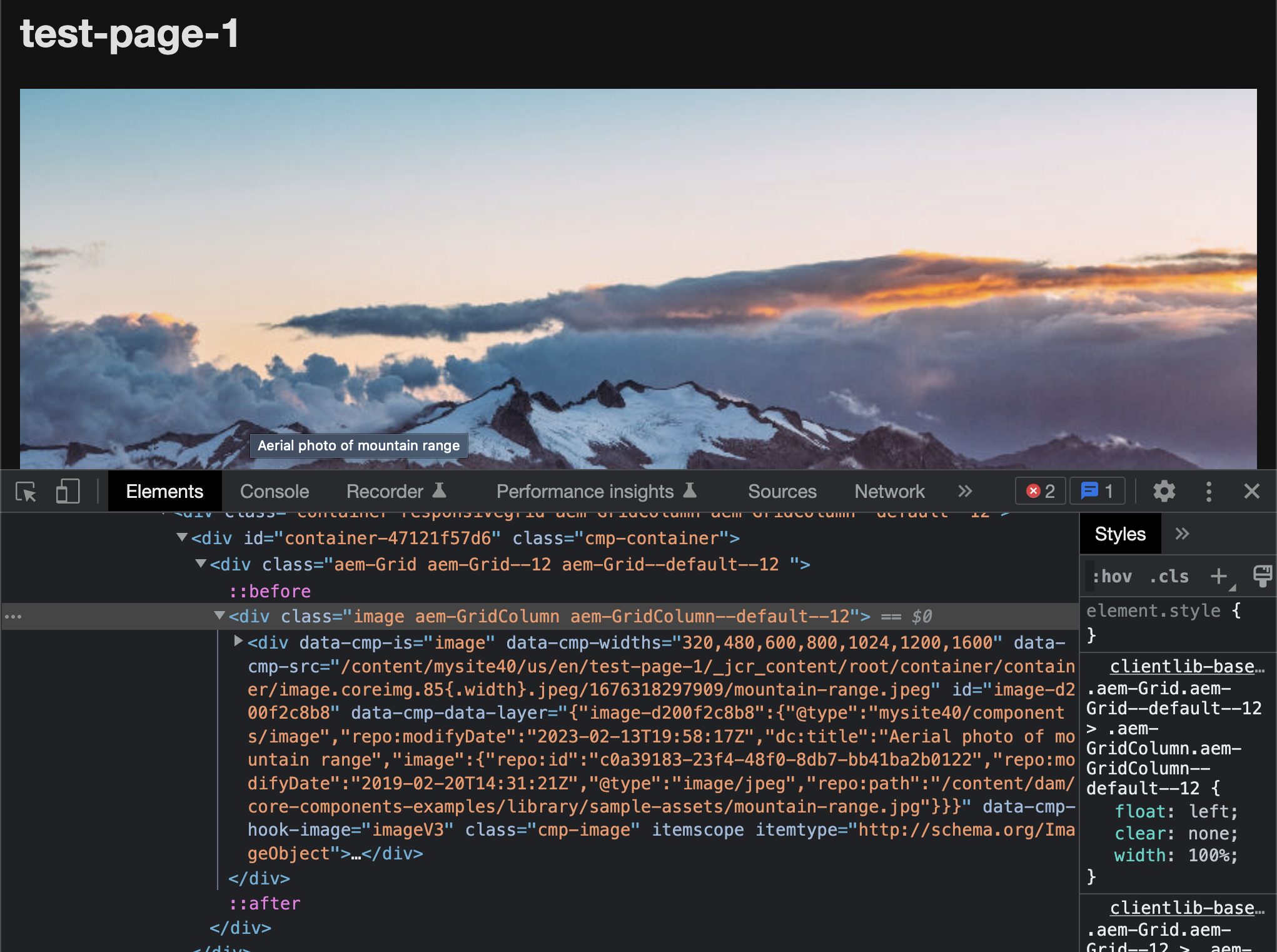 Image component - Unable to apply styles via style system · Issue #2449 · adobe/aem-core-wcm ...