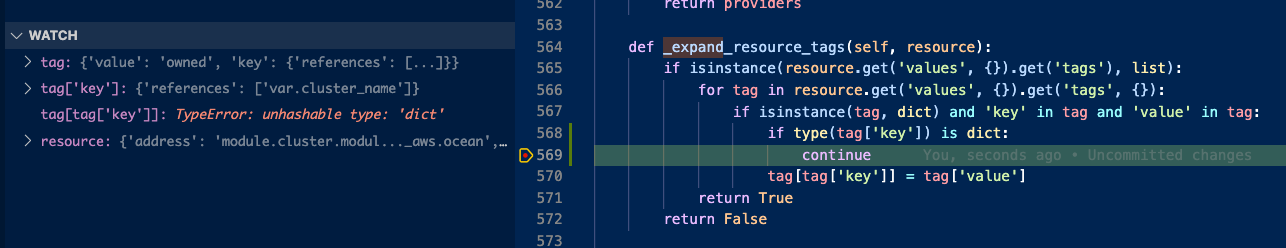 TypeError: unhashable type: 'dict' · Issue #525 · terraform-compliance ...