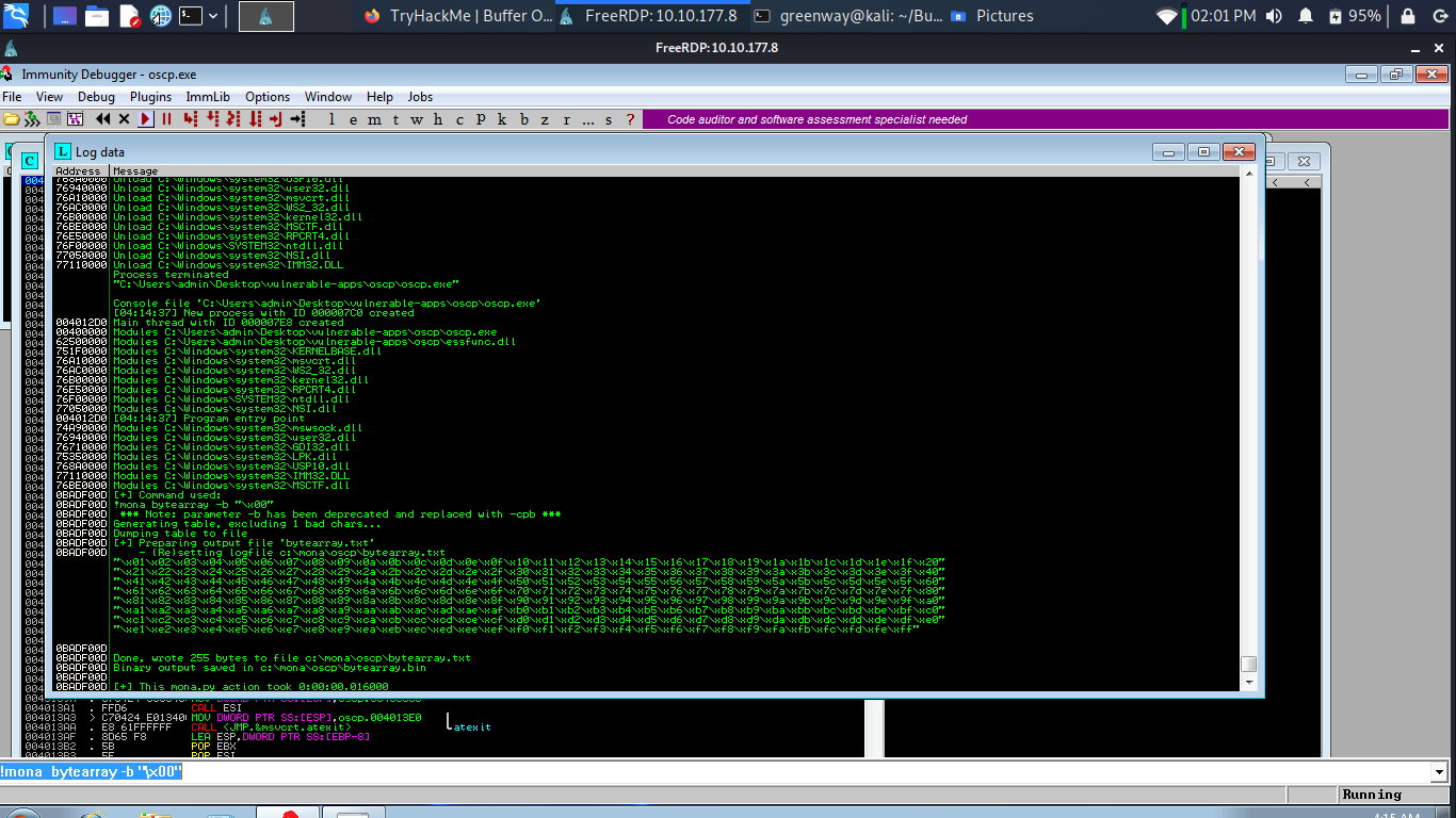 TryHackMe BufferOverflow | Greenway71 | Cybersecurity Blogs