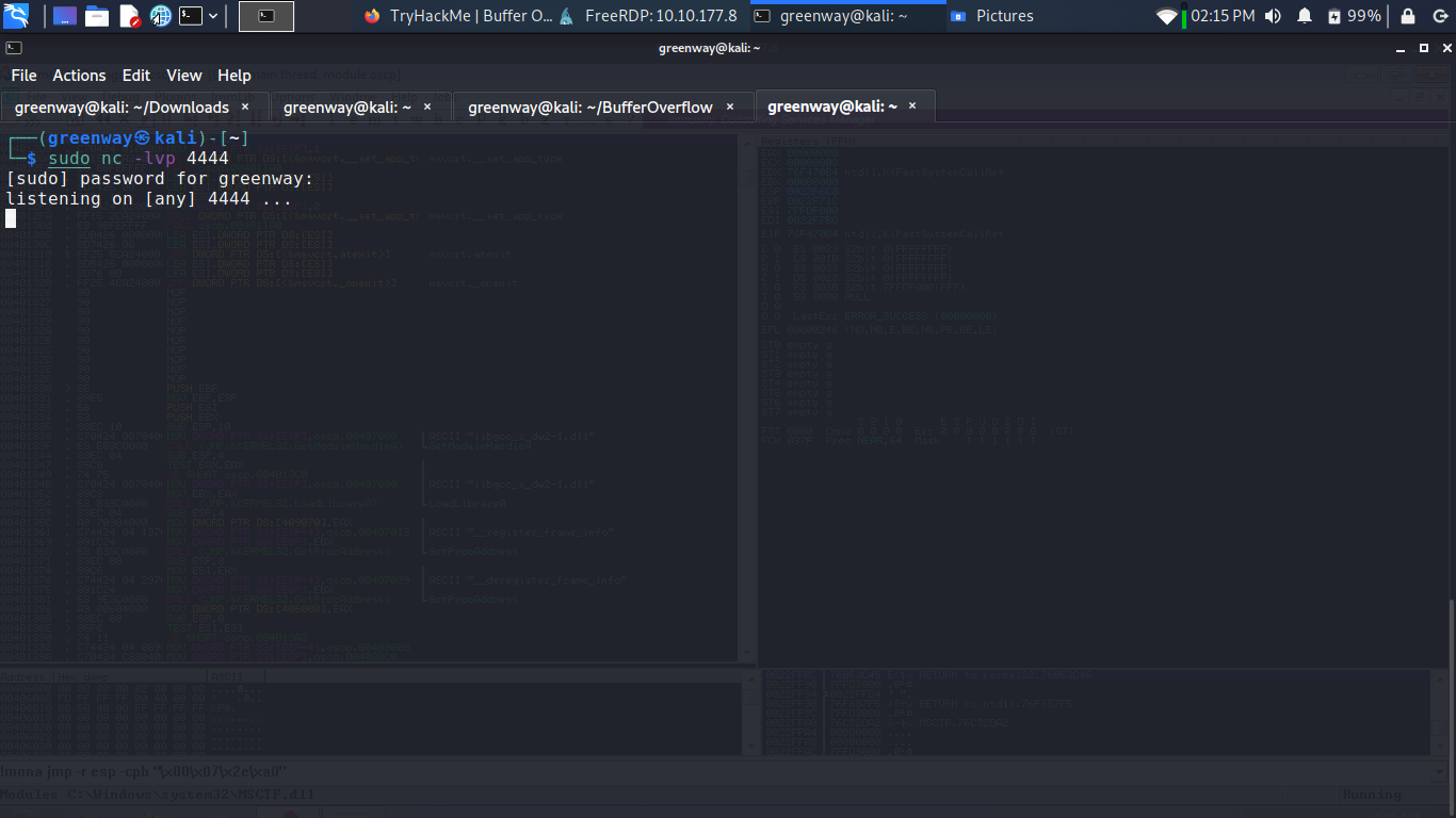 TryHackMe BufferOverflow | Greenway71 | Cybersecurity Blogs