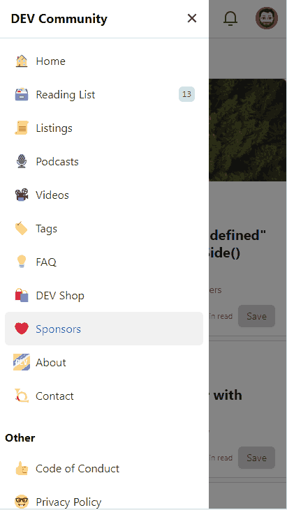 Forem mobile hamburger menu scrolling bug · Issue #14757 · forem/forem · GitHub