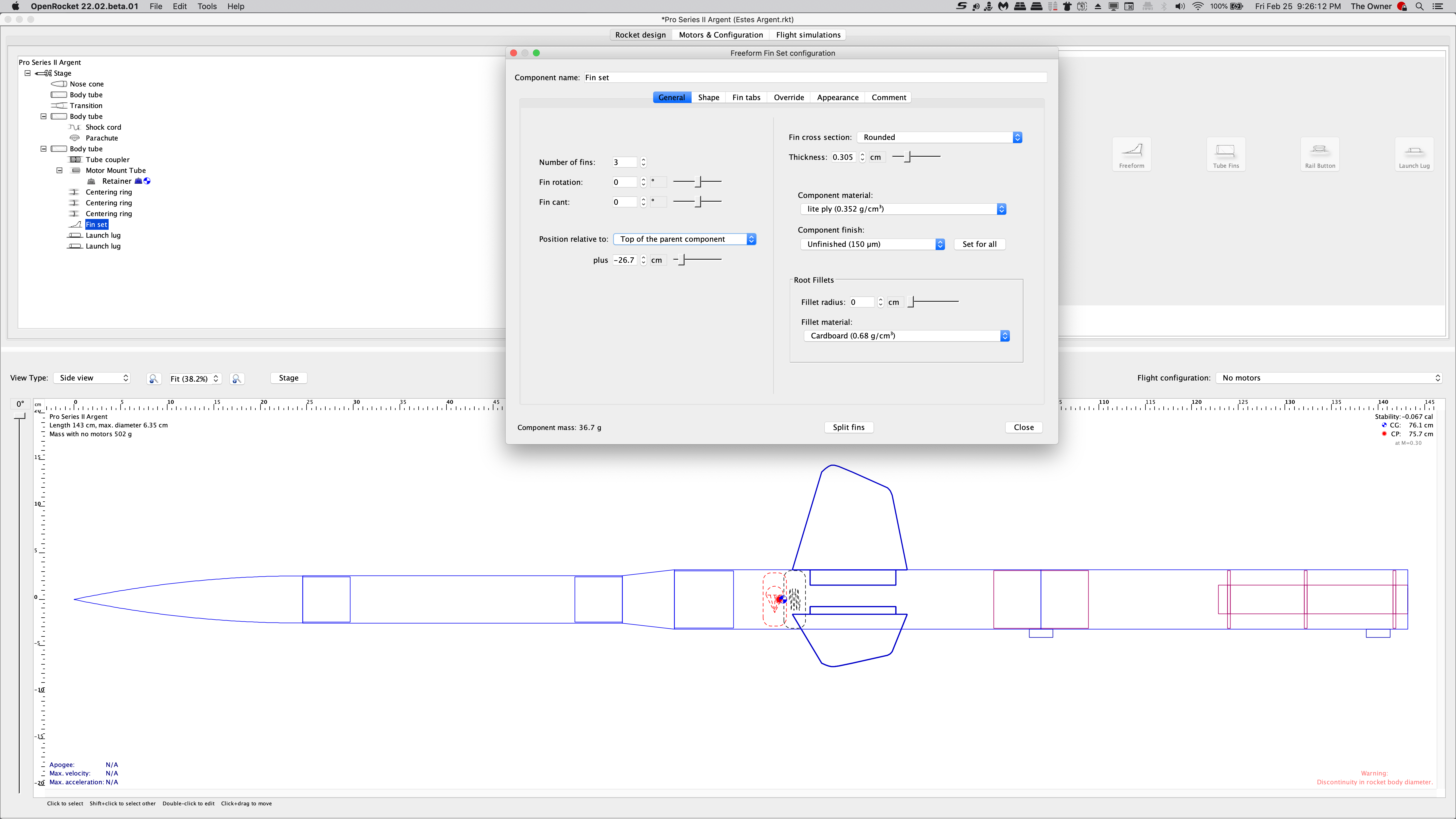 Sign flip in fin component offset when opening .rkt file · Issue #1164 · openrocket/openrocket ...