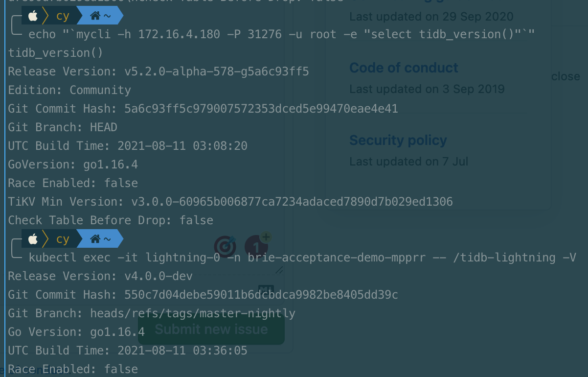 lightning tidb version precheck failed · Issue #27095 · pingcap/tidb · GitHub