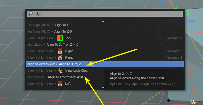 3D View - Edit Mode - Hidden Operators to Align to XYZ · Issue #2718 ...