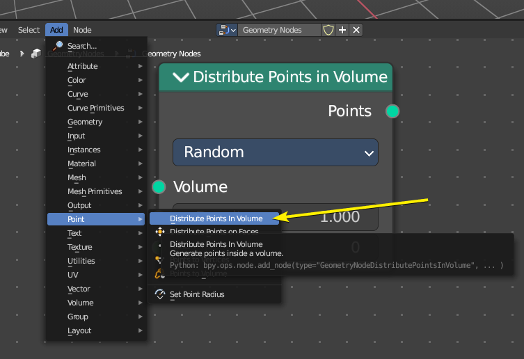 Geometry Nodes - New Distribute Points in Volume node · Issue #351 · Bforartists/Manual · GitHub