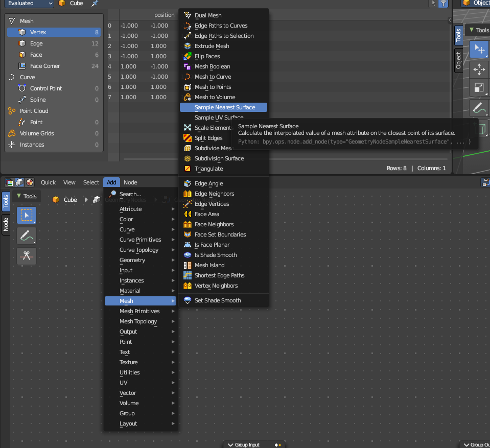 Geometry Nodes - New Sample Nearest Surface node · Issue #360 · Bforartists/Manual · GitHub