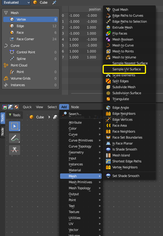 Geometry Nodes - New Sample UV Surface node · Issue #363 · Bforartists/Manual · GitHub