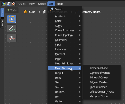 Geometry Nodes - New Mesh Topology Category and 7 nodes · Issue #364 · Bforartists/Manual · GitHub
