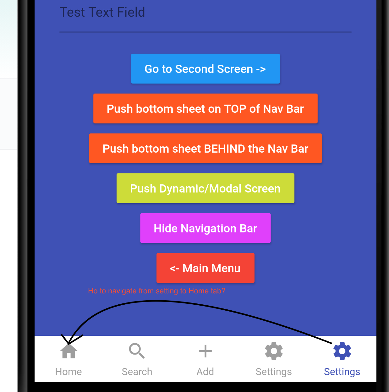 How to navigate from one bottom tab to another? · Issue #58 ...