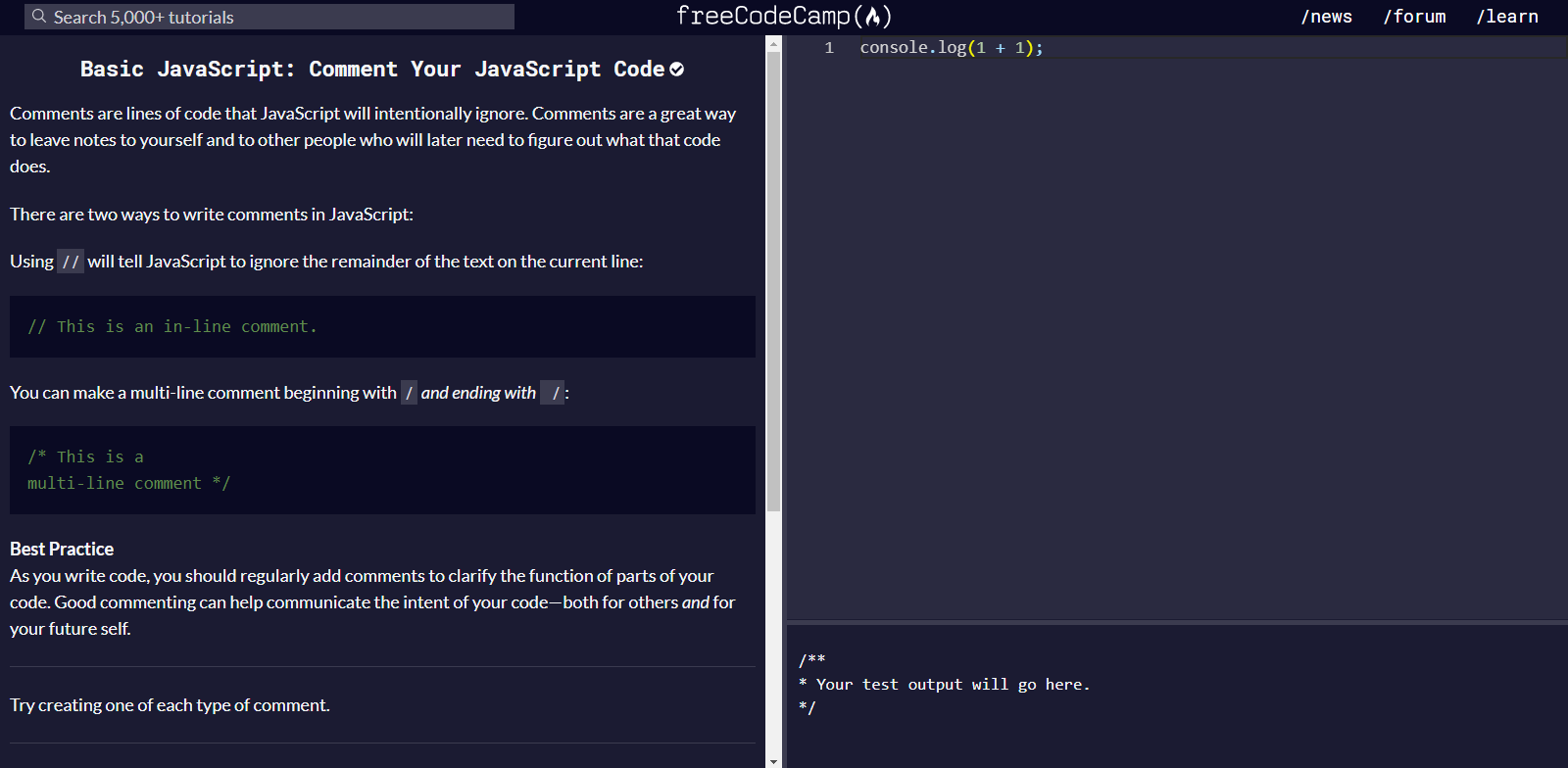 Console Behavior In Javascript Lessons · Issue 37570 · Freecodecamp