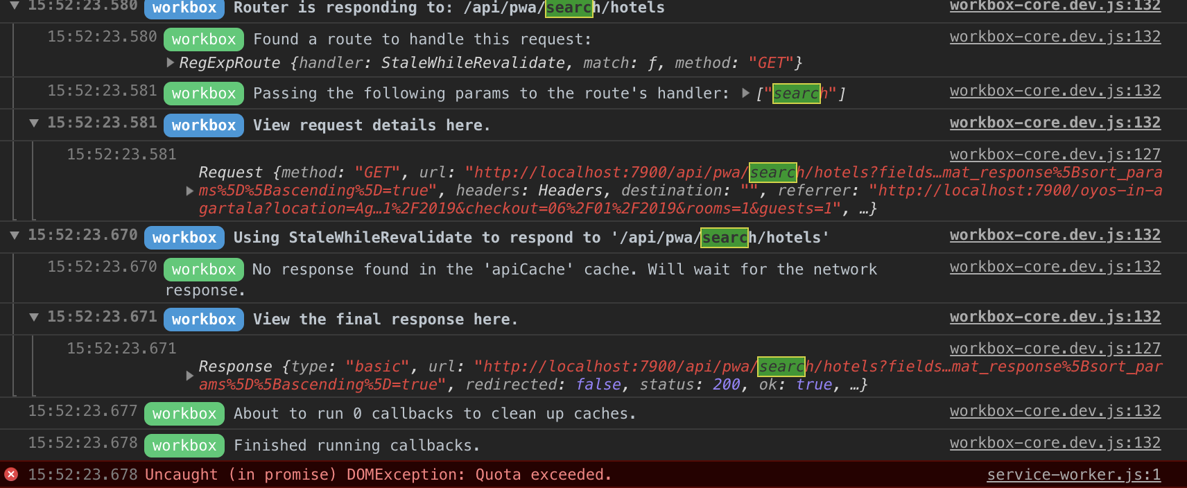 Workbox not storing images and API responses in custom cache · Issue #1817 · GoogleChrome ...