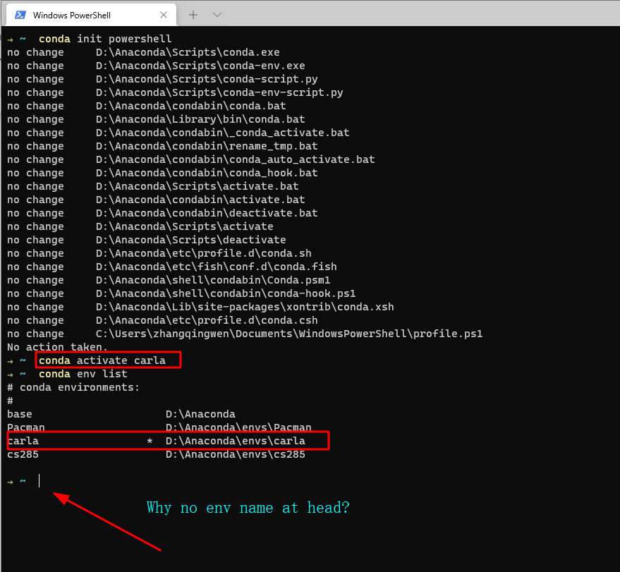 Git branch displayed 2 times and Python environment missing · Issue ...
