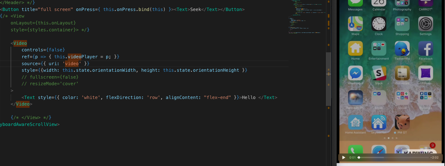 Controls Still showing · Issue #1694 · TheWidlarzGroup/react-native-video · GitHub