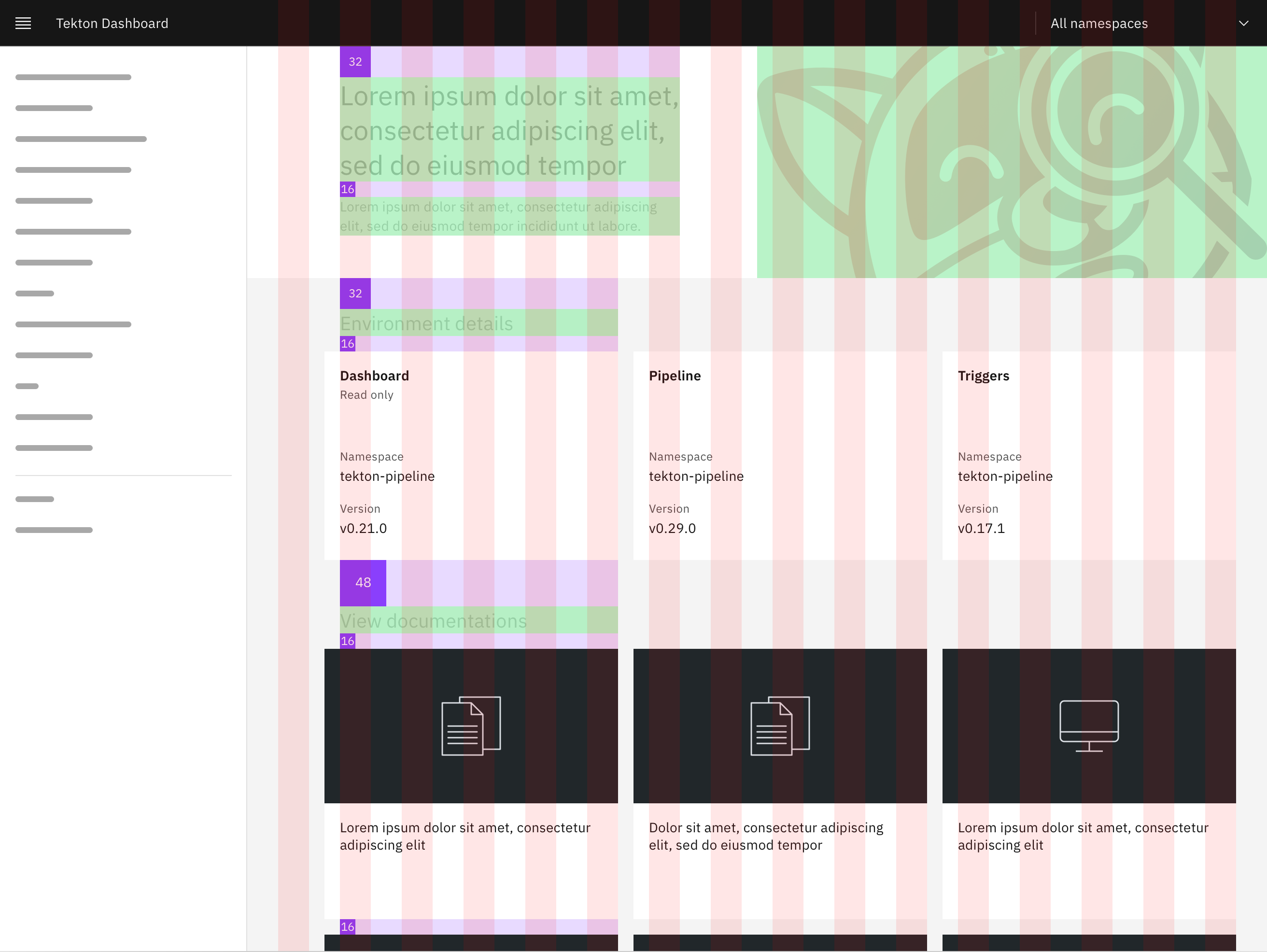 Update the design and content of the About page · Issue #2243 · tektoncd/dashboard · GitHub