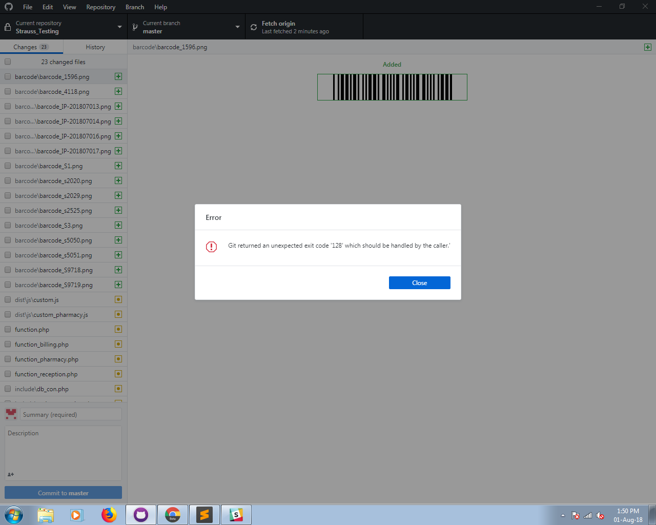 128 error · Issue #5305 · desktop/desktop · GitHub