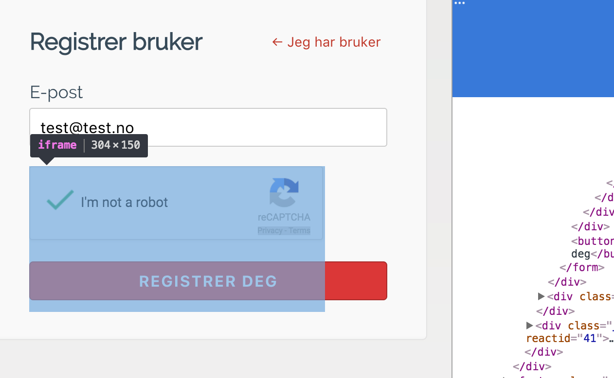 Change to invisible repatcha · Issue #1444 · webkom/lego · GitHub