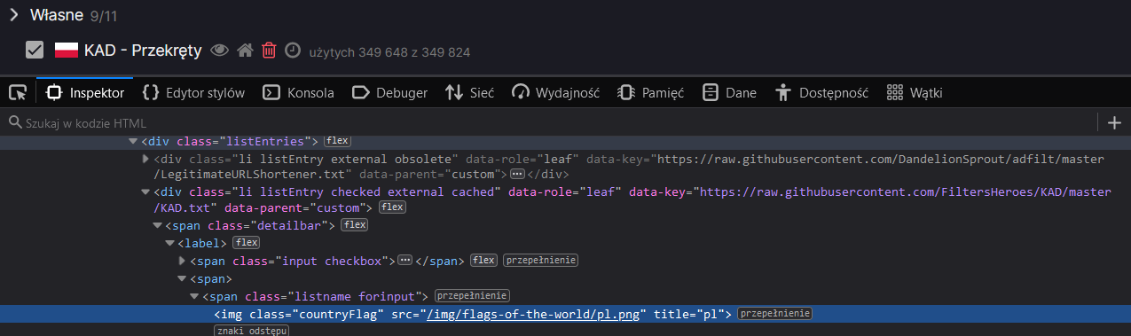 Bug: country flags are not displayed in the filter lines · Issue #2645 · uBlockOrigin/uBlock ...