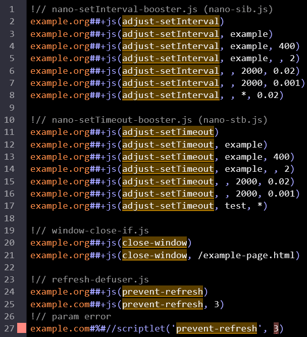 More AdGuard names are missing for scriptles · Issue #2828 · uBlockOrigin/uBlock-issues · GitHub