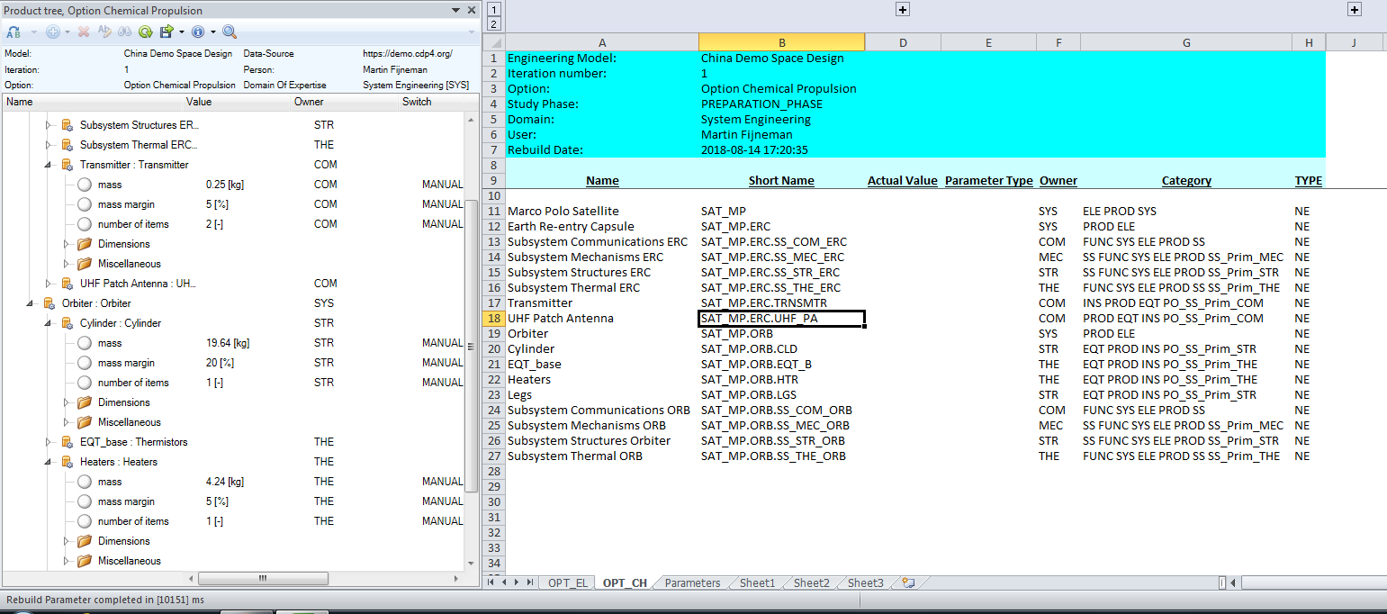 Parameters no longer appearing on option sheets when rebuilding · Issue #45 · STARIONGROUP/COMET ...