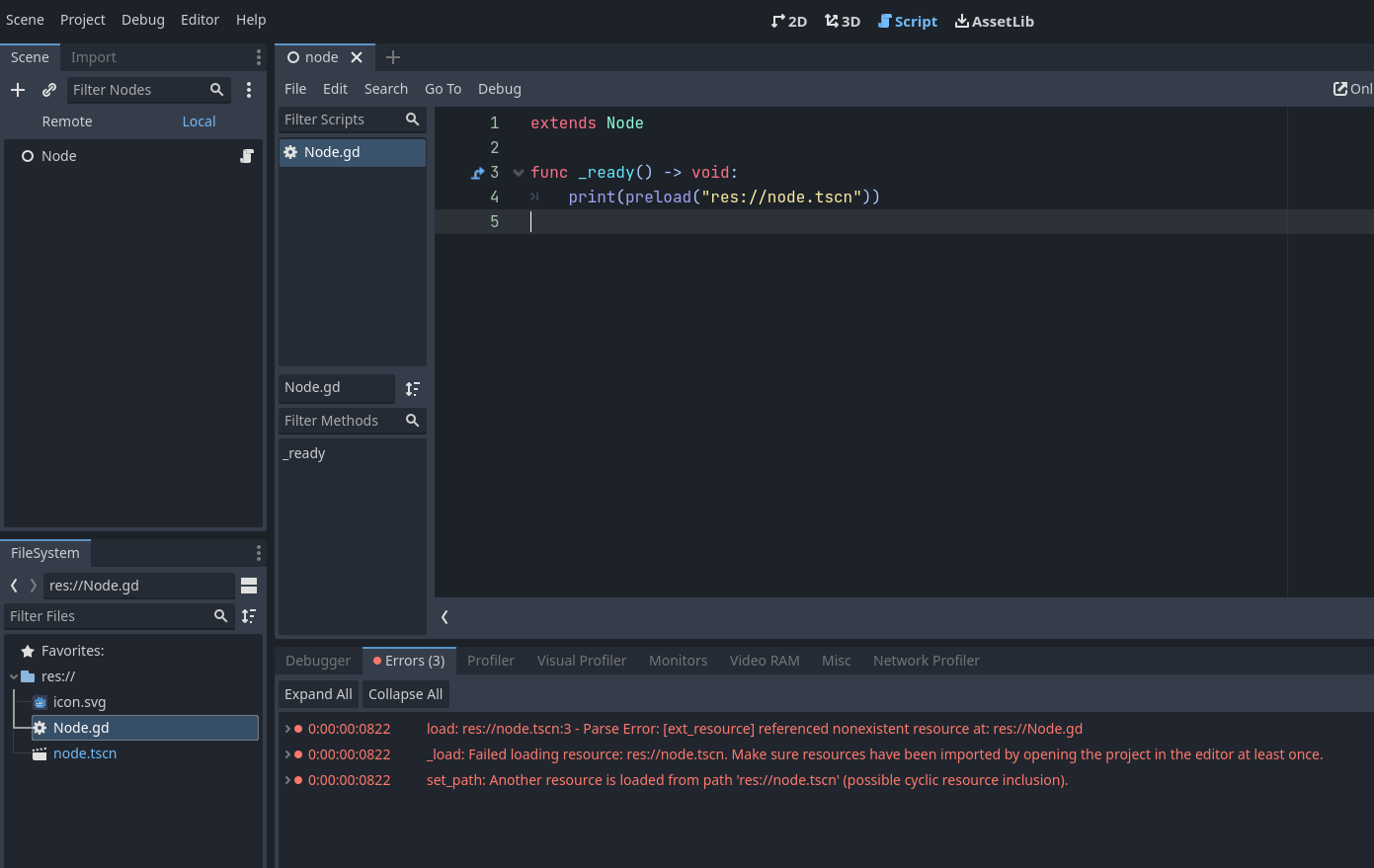 Godot 4 is making scenes corrupt (Failing to load multiple child scenes from the same parent ...