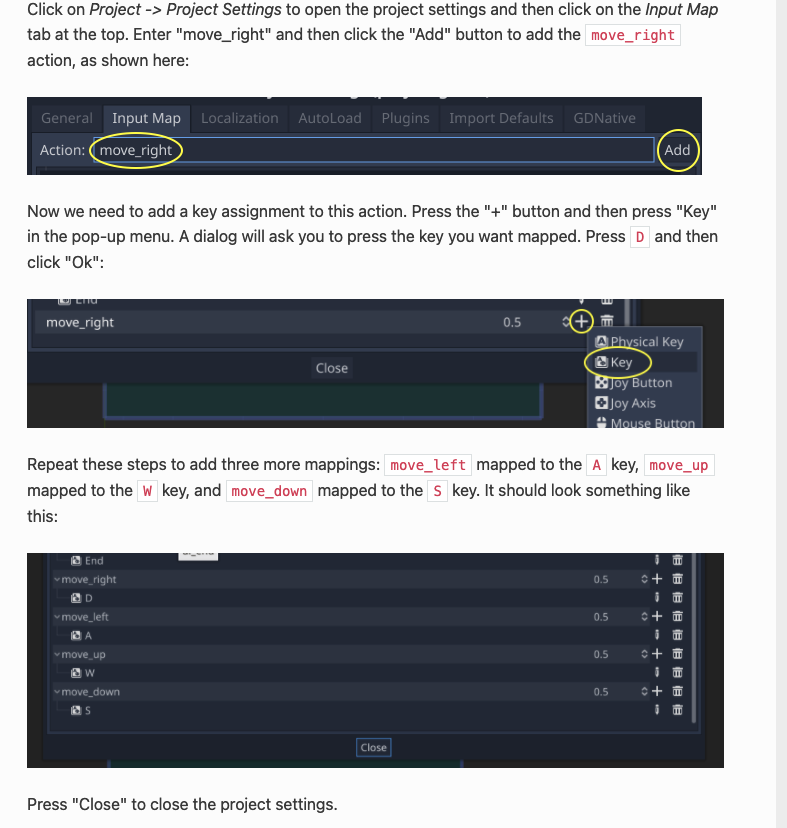 Add input mapping to creeps tutorial by seancwall · Pull Request #5383 · godotengine/godot-docs ...