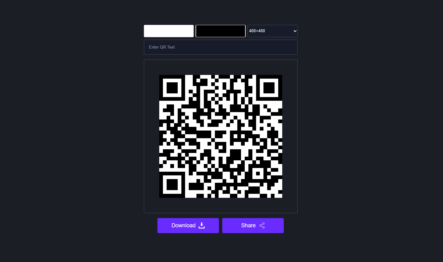 GitHub - ardaltunel/qr-code-generator: a simple application to create a qr