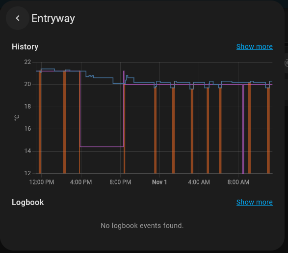 Nest thermostat changes do not appear in logbook · Issue #103178 · home-assistant/core · GitHub