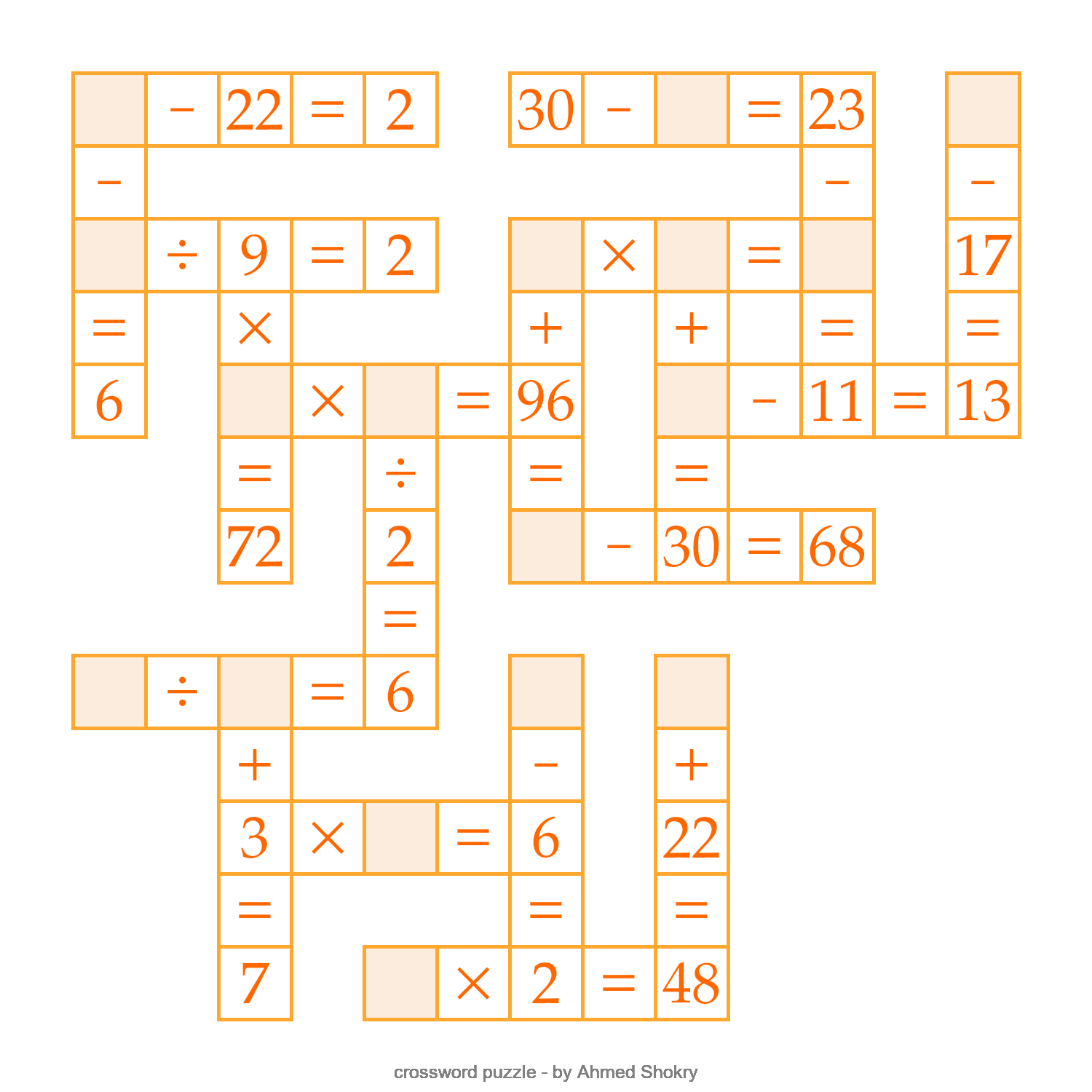 GitHub - ahmed4end/Math-crossword-puzzle-generator